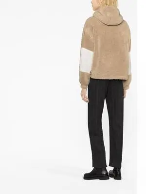 Emporio Armani Faux Shearling Hooded Jacket