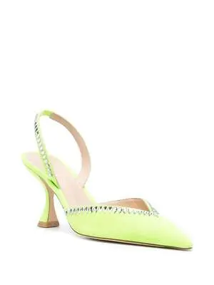 STUART WEITZMAN Gemcut Xcurve Slingback Pumps - Green