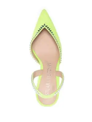STUART WEITZMAN Gemcut Xcurve Slingback Pumps - Green