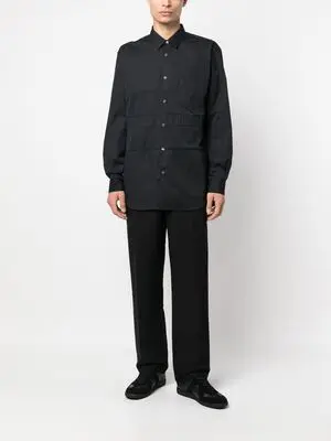 Comme Des Garçons Panelled Long-sleeved Shirt