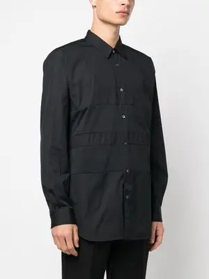 Comme Des Garçons Panelled Long-sleeved Shirt