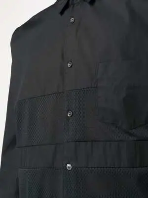 Comme Des Garçons Panelled Long-sleeved Shirt
