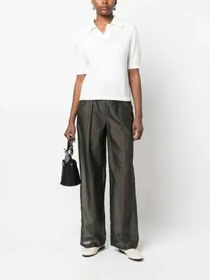 Fabiana Filippi Pleated Straight-leg Trousers