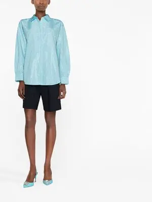SELF-PORTRAIT Rhinestone-embellished Shirt