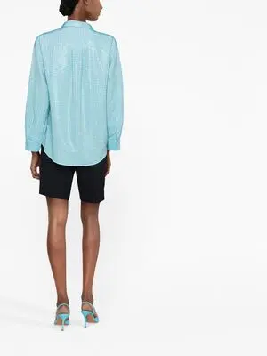 SELF-PORTRAIT Rhinestone-embellished Shirt
