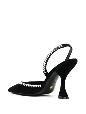 STUART WEITZMAN Gem-detail 105mm Pointed Pumps - Black