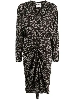 MARANT ETOILE Danalia Wrap Midi Dress