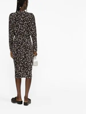 MARANT ETOILE Danalia Wrap Midi Dress