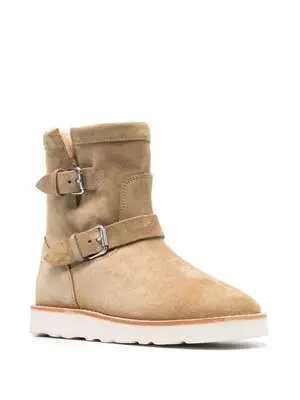 Kenzo Buckle-detail Suede Boots