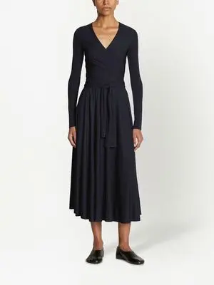Proenza Schouler White Label Knot-detail V-neck Dress - Black