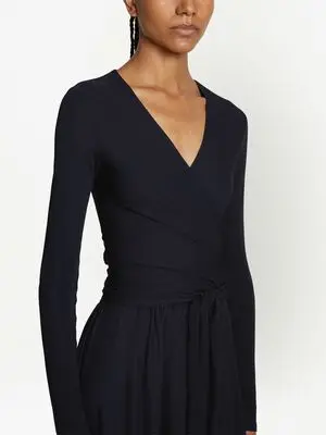 Proenza Schouler White Label Knot-detail V-neck Dress - Black
