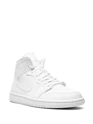 JORDAN Air 1 Mid Triple Sneakers - White