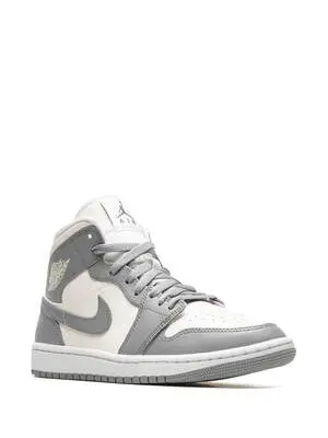 JORDAN Air 1 Mid Stealth Sneakers - Grey