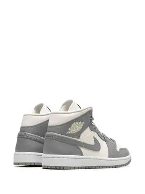 JORDAN Air 1 Mid Stealth Sneakers - Grey