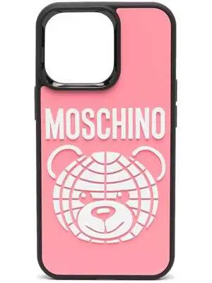 Moschino Teddy Bear Motif Iphone 13 Pro Case - Pink