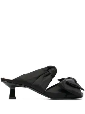 GANNI Bow 60mm Sandals - Black