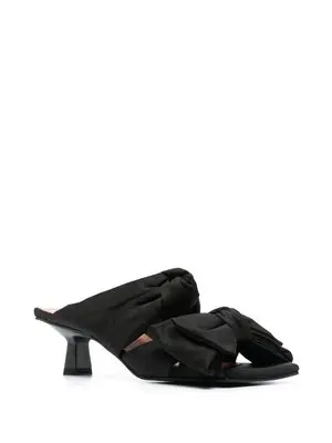GANNI Bow 60mm Sandals - Black