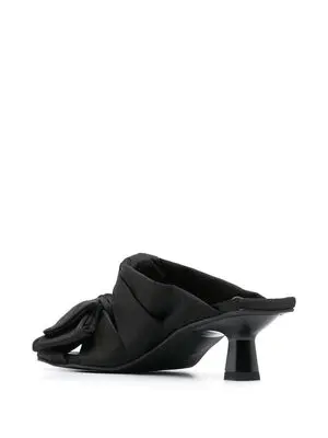 GANNI Bow 60mm Sandals - Black