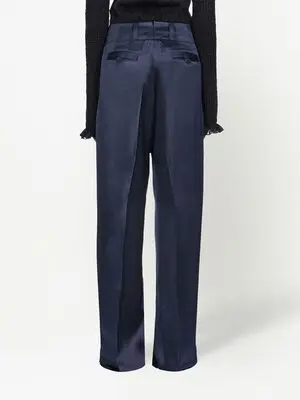 FERRAGAMO Silk Wide-leg Trousers