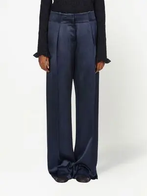 FERRAGAMO Silk Wide-leg Trousers