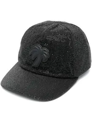 Palm Angels Palm Tree Embroidered Baseball Cap - Black