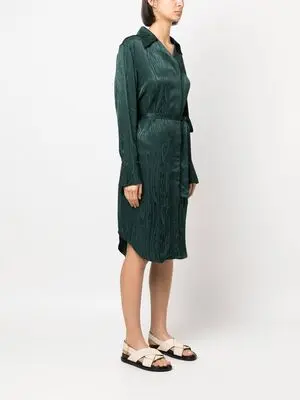 HOLZWEILER Metallic-sheen Shirt Dress