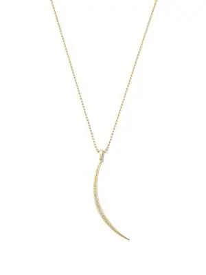 Mizuki 14kt Diamond And Pearl Pendant Necklace - Gold