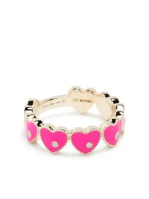 Yvonne Léon 9kt Yellow Alliance Heart Ring - Gold
