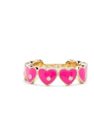 Yvonne Léon 9kt Yellow Alliance Heart Ring