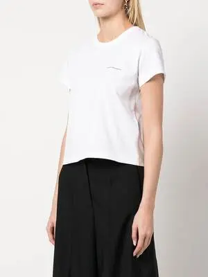 Alexander Wang Shrunken Logo T-shirt - White