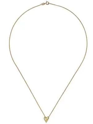 WOUTERS & HENDRIX 18kt Gold Chiseled Heart Pendant Necklace - Yellow Gold
