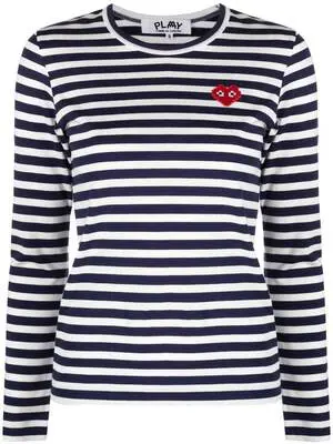 Play Comme Des Garcon Horizontal Stripe Long-sleeve T-shirt