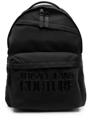 Versace Logo Backpack - Black