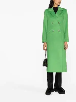 GANNI Double-breasted Button-fastening Coat