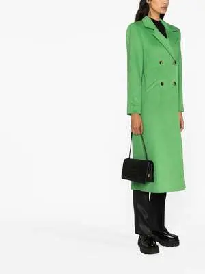 GANNI Double-breasted Button-fastening Coat