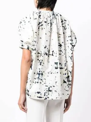 3.1 Phillip Lim Kaleidoscope Puff-sleeve Blouse