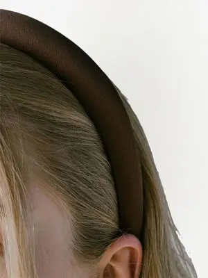 JENNIFER BEHR Tori Satin Headband - Brown
