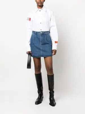 Heron Preston Logo-patch Cotton Shirt