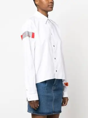 Heron Preston Logo-patch Cotton Shirt