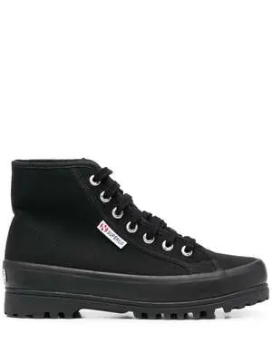 Superga High-top Lace-up Sneakers - Black