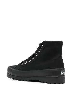 Superga High-top Lace-up Sneakers - Black