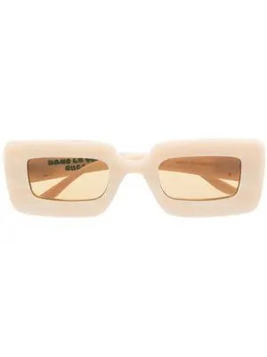 Gucci Rectangle Frame Sunglasses - Neutrals