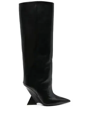 Attico Cheope Knee-high 105mm Boots - Black