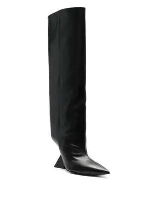 Attico Cheope Knee-high 105mm Boots - Black