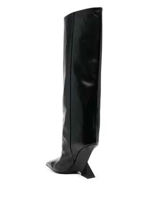 Attico Cheope Knee-high 105mm Boots - Black