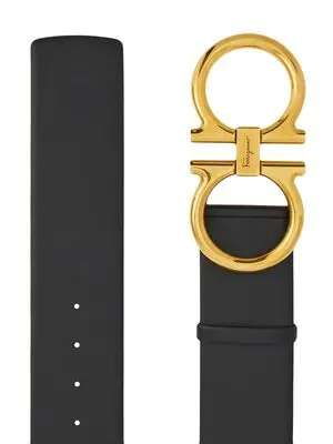 FERRAGAMO High Waist Gancini Leather Belt