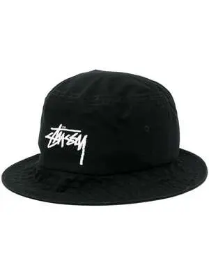 StÜssy Logo-print Bowler Hat - Black