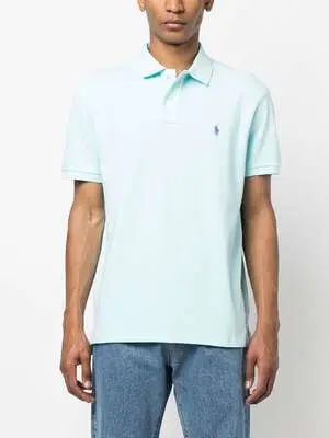 Polo Ralph Lauren Logo-embroidered Polo Shirt - Blue
