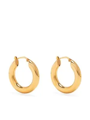 JIL SANDER Medium Hoop Earrings - Gold