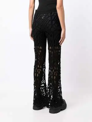 Anna Sui Layered Macramé Trousers